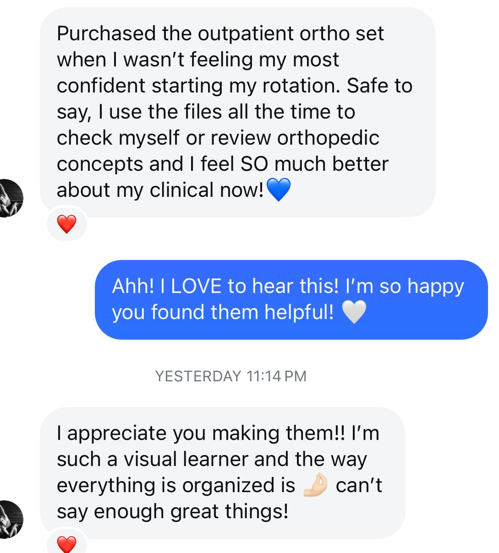 Outpatient PT Cheat Sheet Set - (PDF Download) – Ptstudyguide